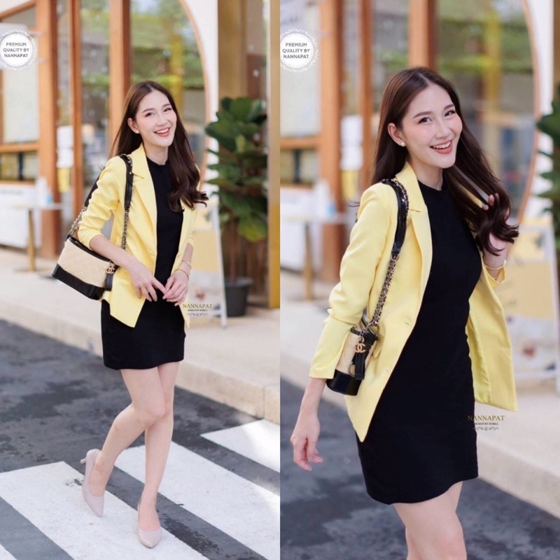 M10 S-XL Set ชุดเซ็ต เซต2ชิ้น เซตสูท สูทเดรส ชุดเข้าเซต เซตสูทแฟชั่น ชุดออกงาน ชุดทำงาน NANNAPAT ...