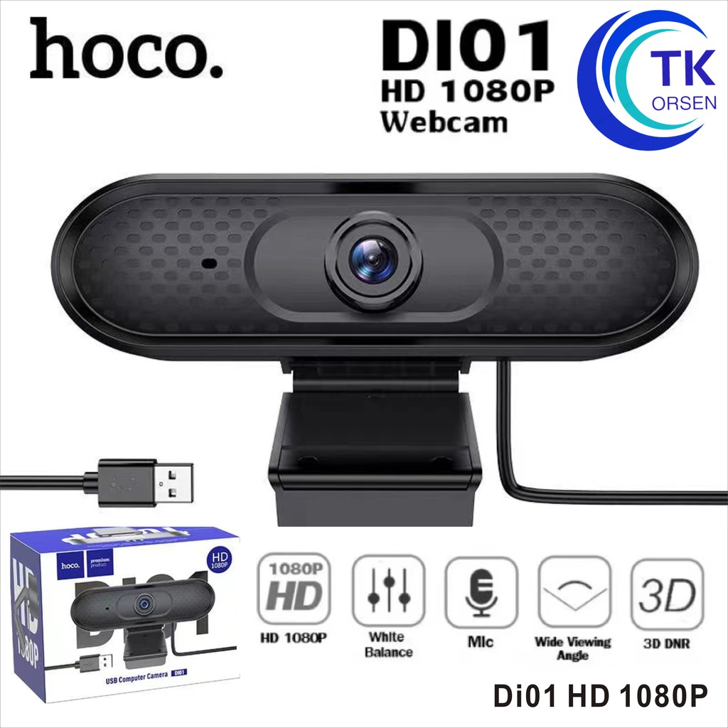 Hoco DI01 DI06 Web Camera 1080P webcam กล้องเว็บแคม ความละเอียด 1080P ...
