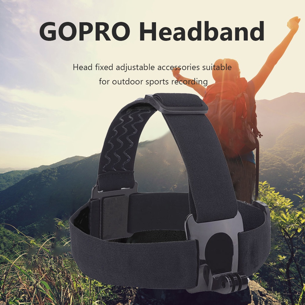 Camera Head Strap Mount Headband Holder Action Camera Mount with Thumb ...