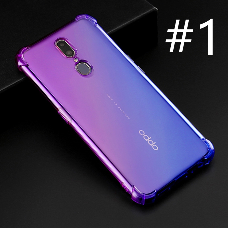 เคสโทรศัพท์ซิลิโคนแบบนุ่มไล่โทนสีสําหรับ Oppo R19 A9 F11 R17 XR17 Pro Neo R15 Dream Mirror K1 ...
