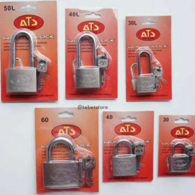 กุญแจ Ats 50 มม. แบบสั้น - fiftyninestore.th - ThaiPick