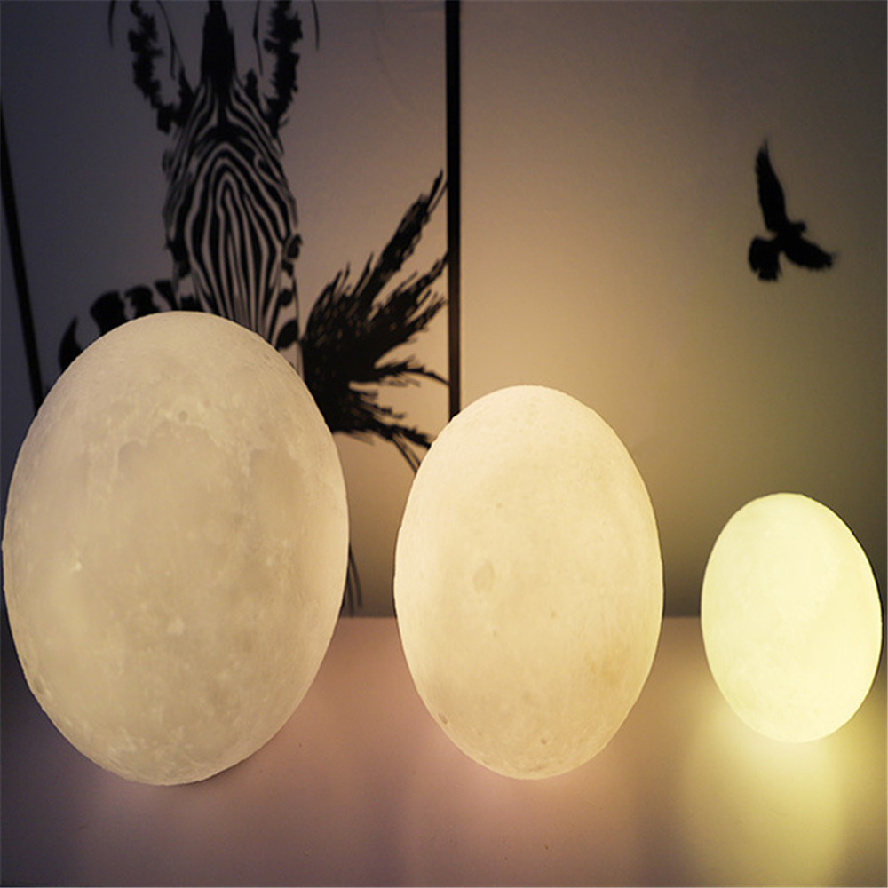 [xijing1.th-cod] 3D Moon Light Vinyl Round Moon Night Light DIY Painted ...