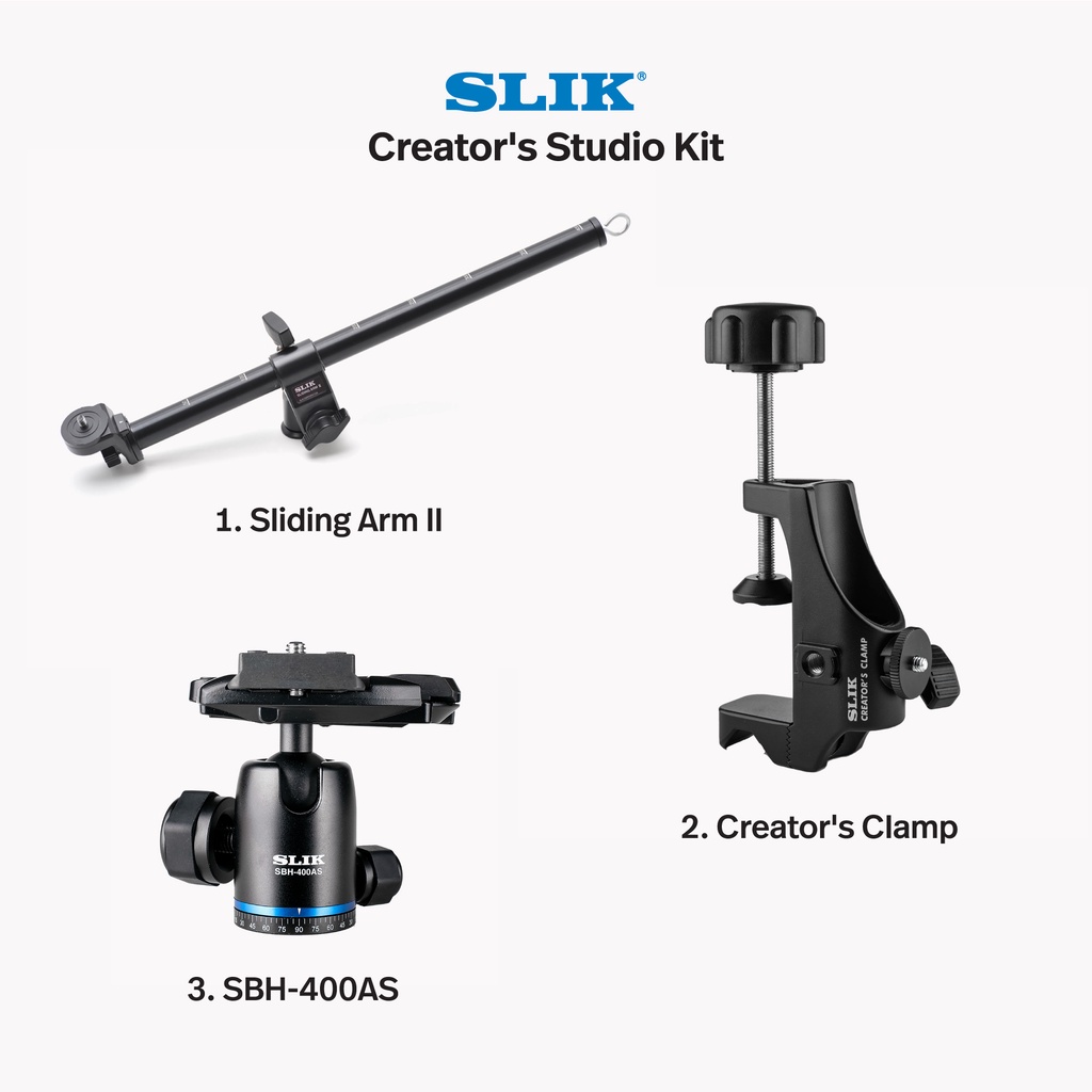 SLIK Creators Studio Kit ชุด Clamp มัลติฟังก์ชั่นสำหรับครีเอเตอร์ รับ ...