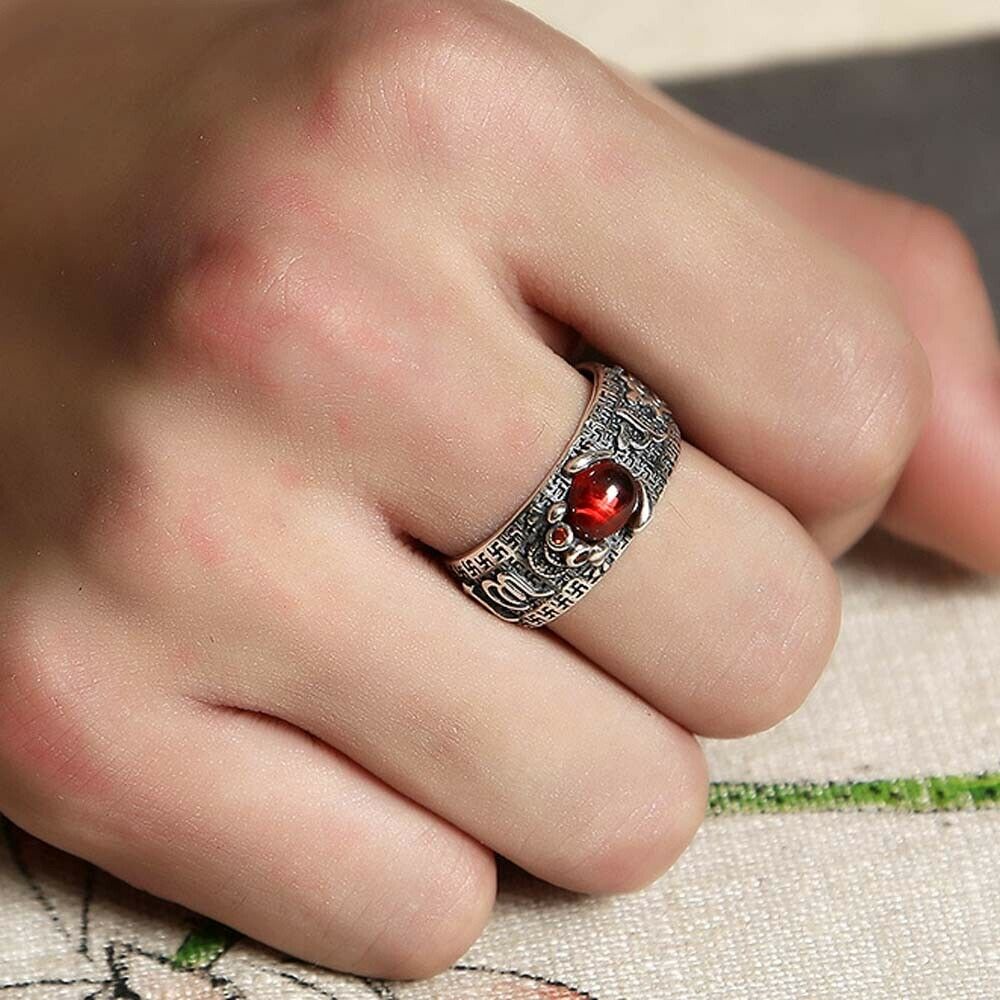Religious Lucky PiXiu Adjustable Silver Wealth Ring - marvelousworld.th ...