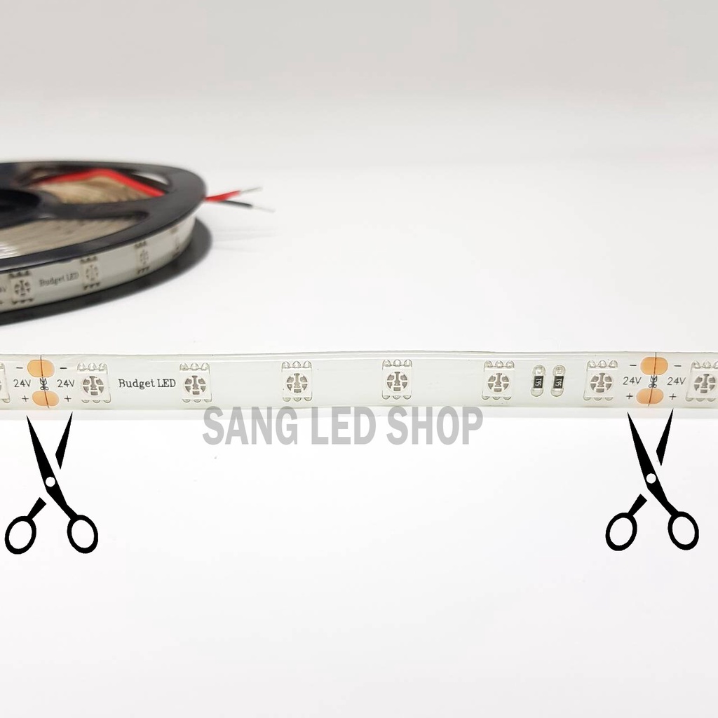 ไฟสติป LED 5050 5เมตร 24V สีไอซ์บลู หุ้มซิลิโคลน ไฟแต่งรถบรรทุก รถสิบล้อง ไฟเส้น LED ไฟริบบิ้น ...