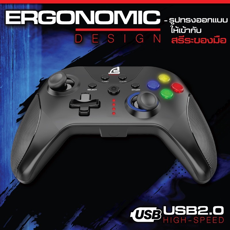 SIGNO EXCELER GP-660 JOYSTICK (PC SWITCH ANDROID) จอยเกมส์ 12 ปุ่ม ...
