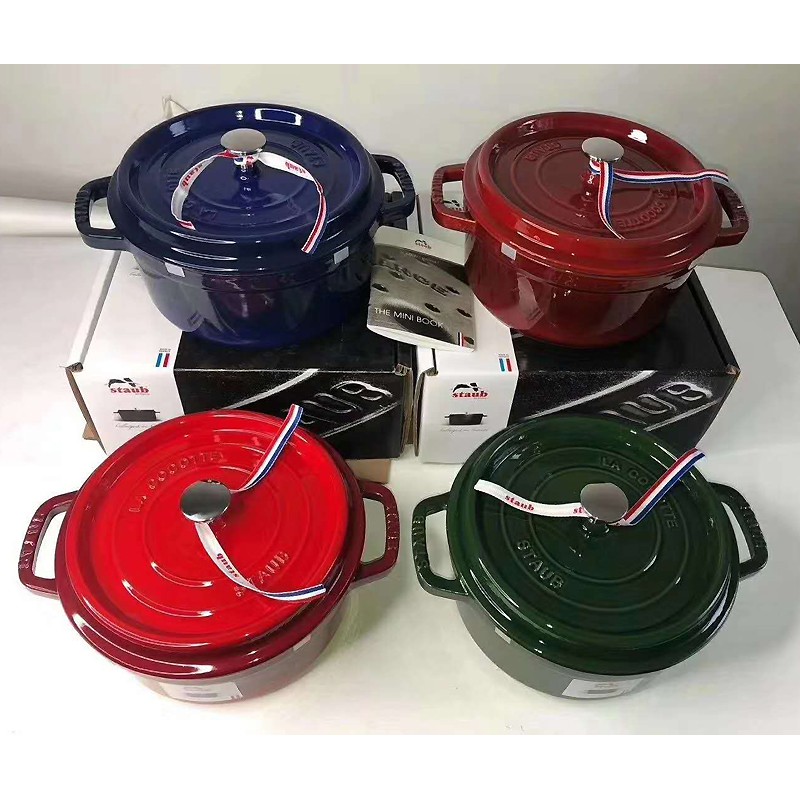 Staub 22cm Enamel Cast Iron Pot Home Kitchen Multifunctional Soup ...