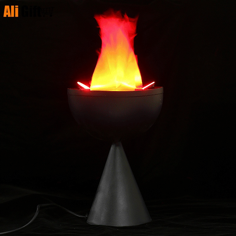 3D Artificial Flame Lamp Fake Fire for Halloween Christmas New Year ...