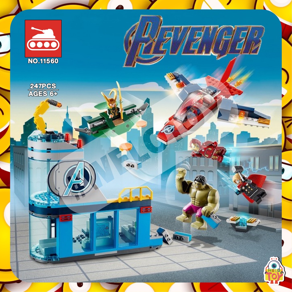ตัวต่อเลโก้ 11560 Marvel Avengers Wrath of Loki เหล่าอเวนเจอร์สู้กับโลก ...