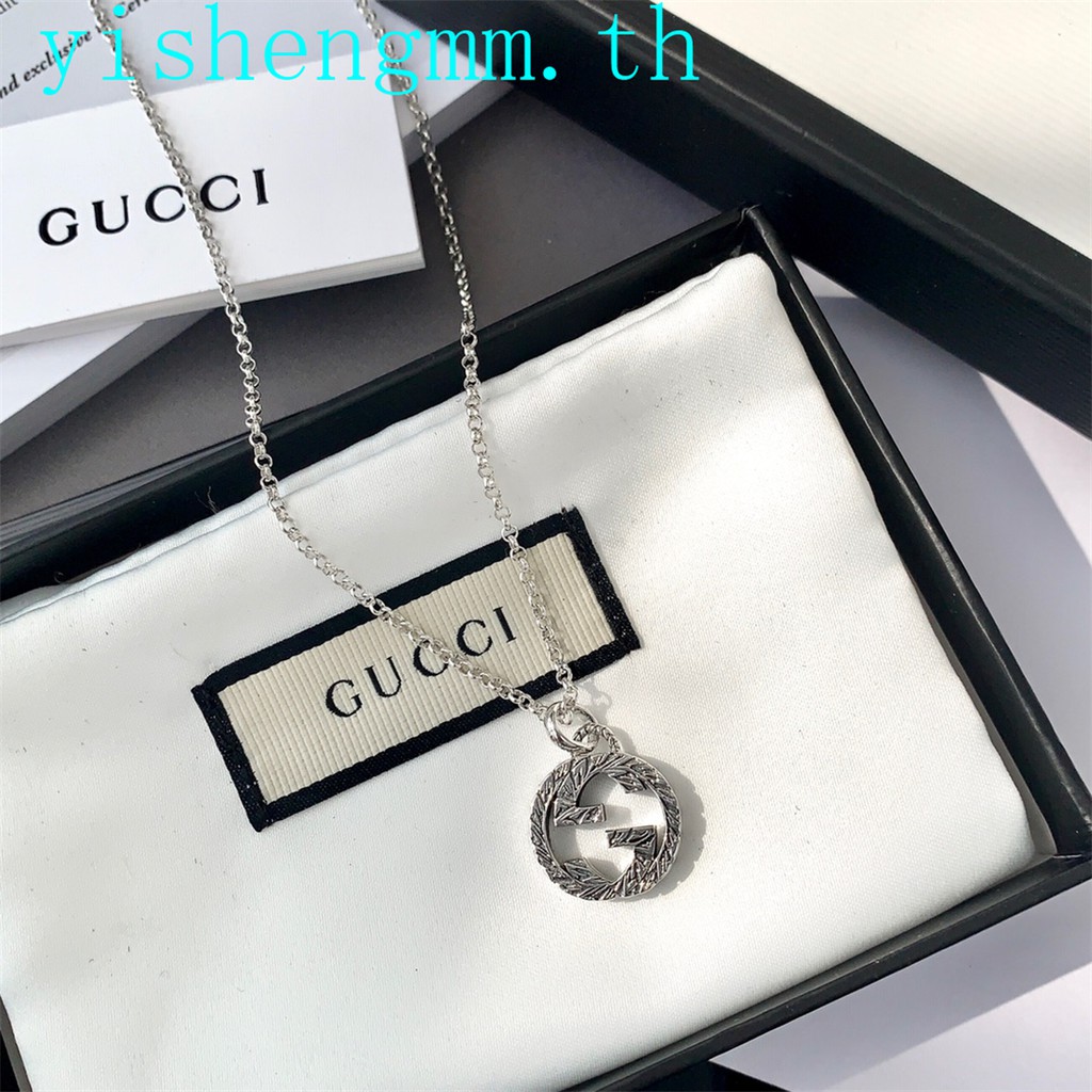 Lᵒᵛᵉᵧₒᵤ Gucci20S GG 925เงินสเตอร์ลิง สร้อยคอ ใหม่ แหวน สร้อยคอ แฟชั่น สร้อยข้อมือ สร้อยคอคู่ ...