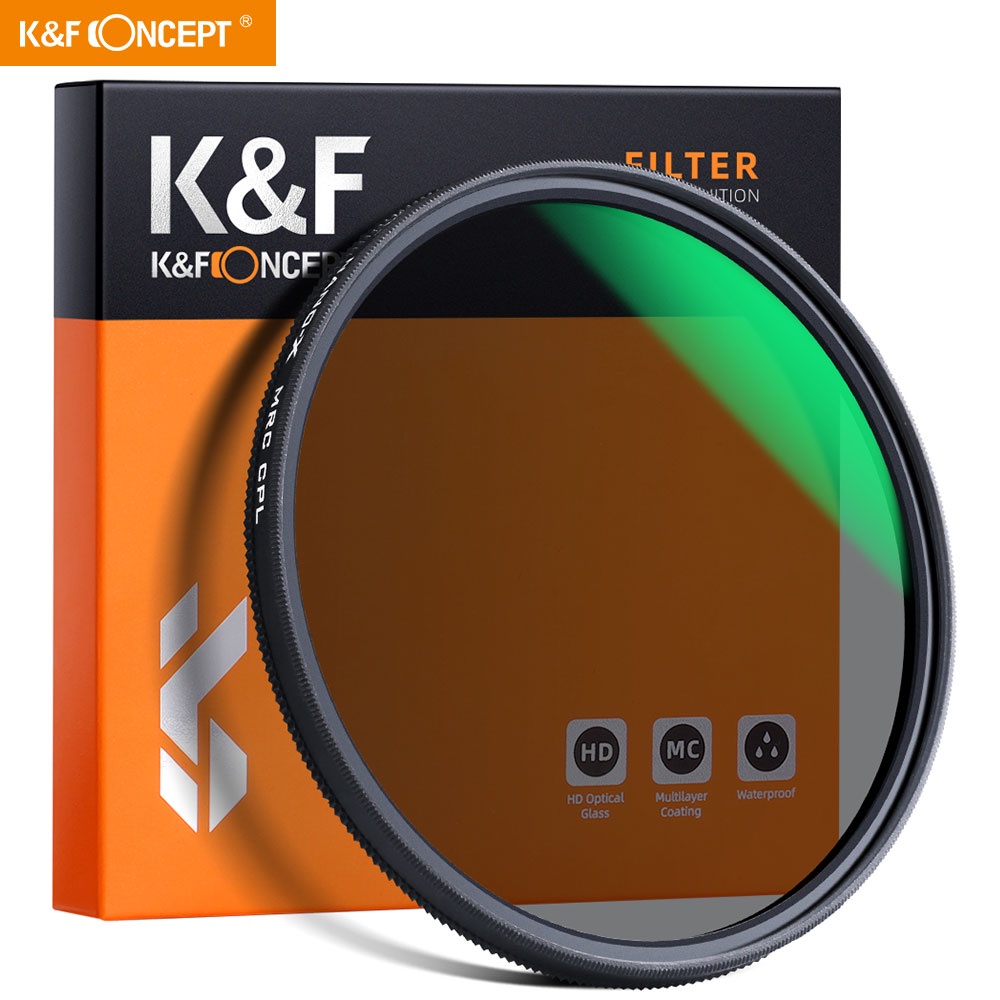 K&F Concept CPL Lens Filter 49MM 52MM 55MM 58MM 62MM 67MM 72MM Circular ...