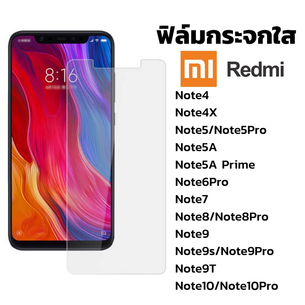 ฟิล์มกระจกนิรภัยกันรอยหน้าจอ แบบไม่เต็มจอ สําหรับ Xiaomi redmi Note4 Note5 note5pro note5a ...