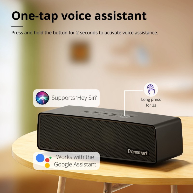 Tronsmart Studio Bluetooth Speaker เทคโนโลยี TuneConn รองรับคำสังเสียง ...