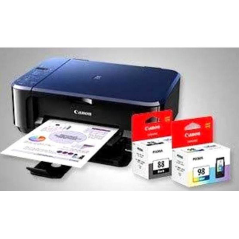 มัลติฟังก์ชันอิงค์เจ็ท Canon Pixma E510(มือสอง สภาพดี)+ตลับหมึกใหม่2 ...