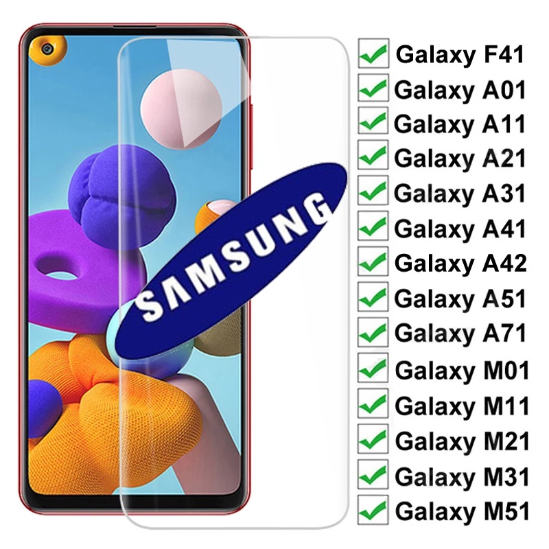 ฟิล์มกระจกนิรภัยกันรอยหน้าจอ สําหรับ Samsung A3 A5 A6 A7 A8 A9 A02 A02s
