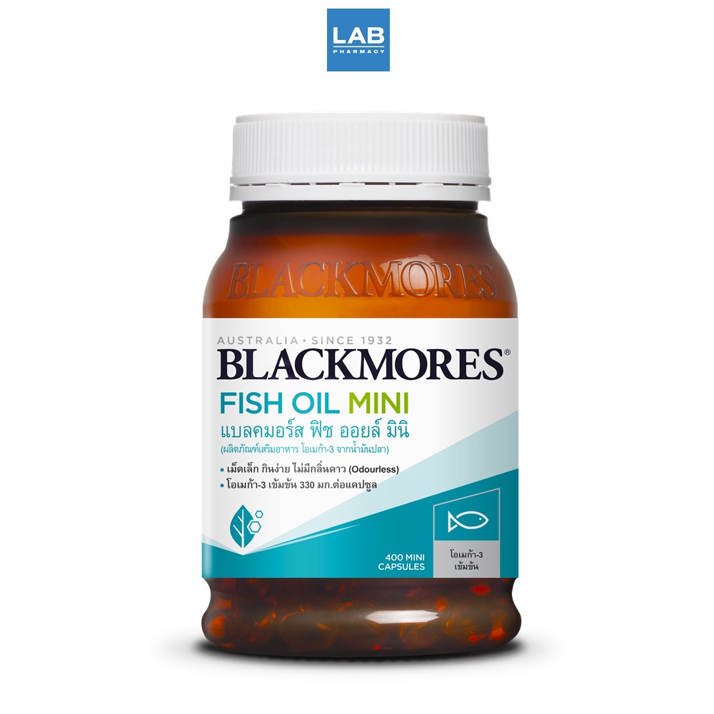 พร้อมส่ง Blackmores Odourless Fish Oil 400 mini caps น้ำมันปลา มินิ ...