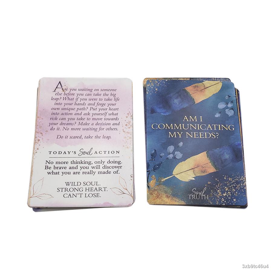 ดูดวง Soul Truth Oracle Cards Divination Fate Tarot English Version 56 ...