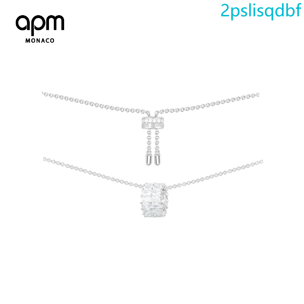 จี้สร้อยคอเพชรคริสตัลโมเสคสีขาวเงิน 925 Apm Monaco S - dcanns.th - ThaiPick