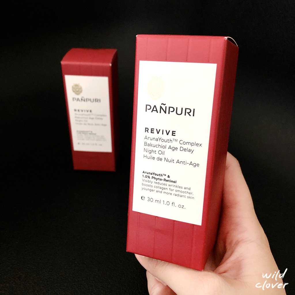 PANPURI revive arunayouth bakuchiol age delay night oil - wildclover ...