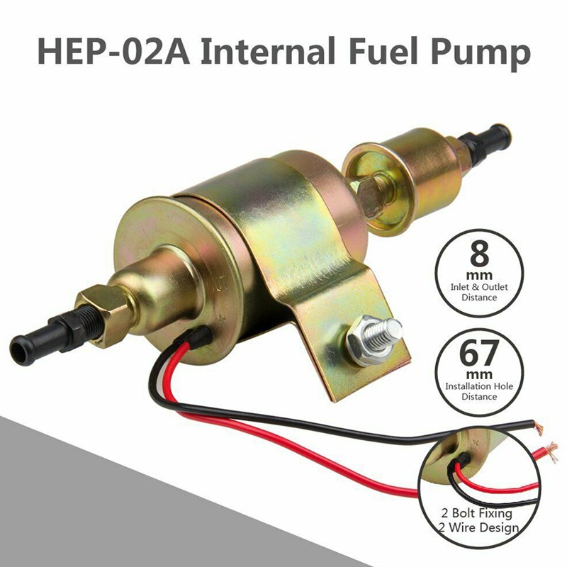 Universal 12V External Electric Fuel Pump Installation Kit 5-9 PSI ...
