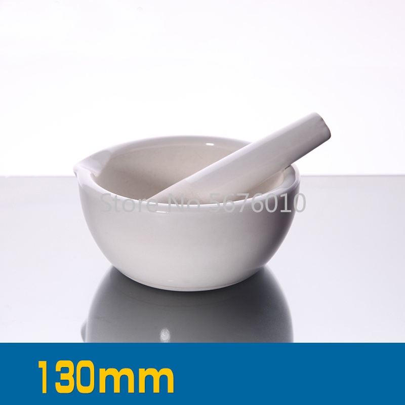 Ceramic Mortar with Pestle Grinding Bowl of Mashed Chemistry Laboratory ...