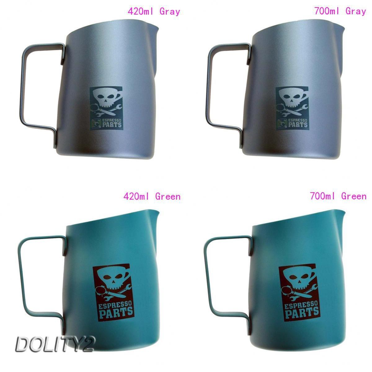 Dolity2 เหยือกฟองนมเอสเพรสโซ่สําหรับลาเต้อาร์ตกาแฟ 420ml 700ml - dolity21.th - ThaiPick