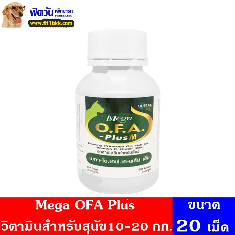 วิตามินสำหรับสุนัข10-20 กก. Mega OFA Plus (สีเขียว) | Shopee Thailand