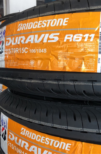 ยางBRIDGESTONE รวมใส่ DURAVIS R611 215/70r15 บริดสโตน ทน อึด ยางรถกระบะ ...