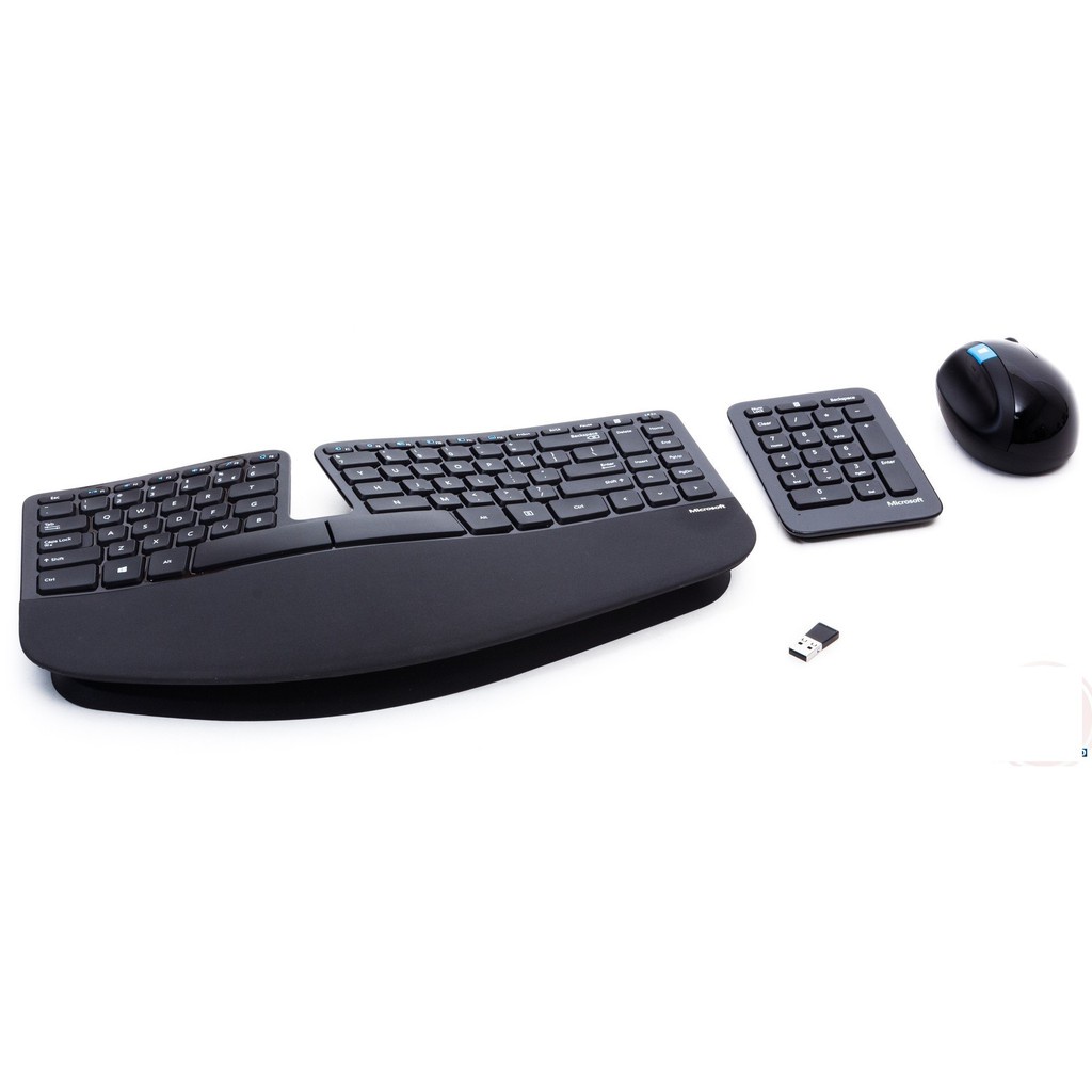 Microsoft คีย์บอร์ด Sculpt Ergonomic Desktop Thai-Eng - Black แป้นพิมพ์ ...