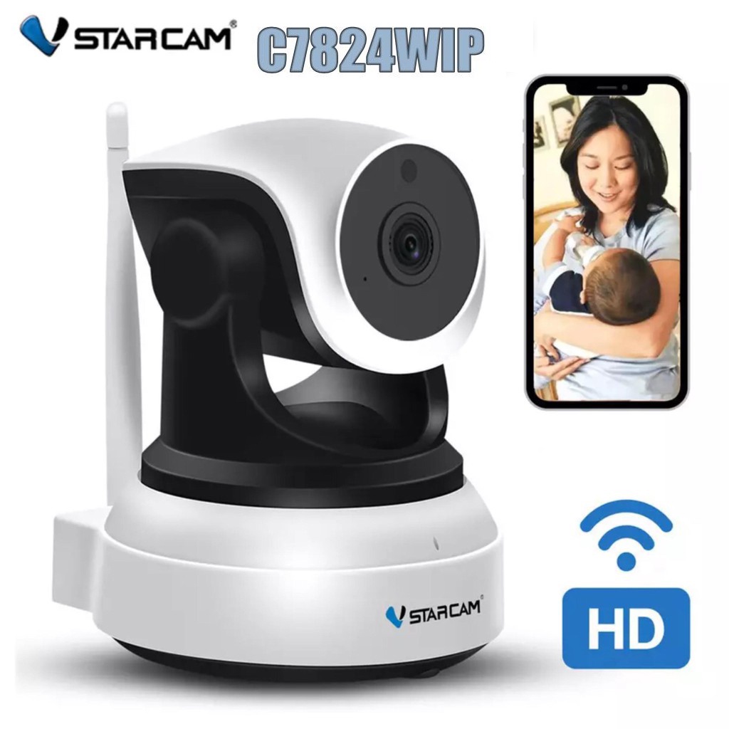 กล้องวงจรปิดไร้สาย Vstarcam C7824WIP รุ่นใหม่2021 AI H264รับประกัน 1 ปี ...