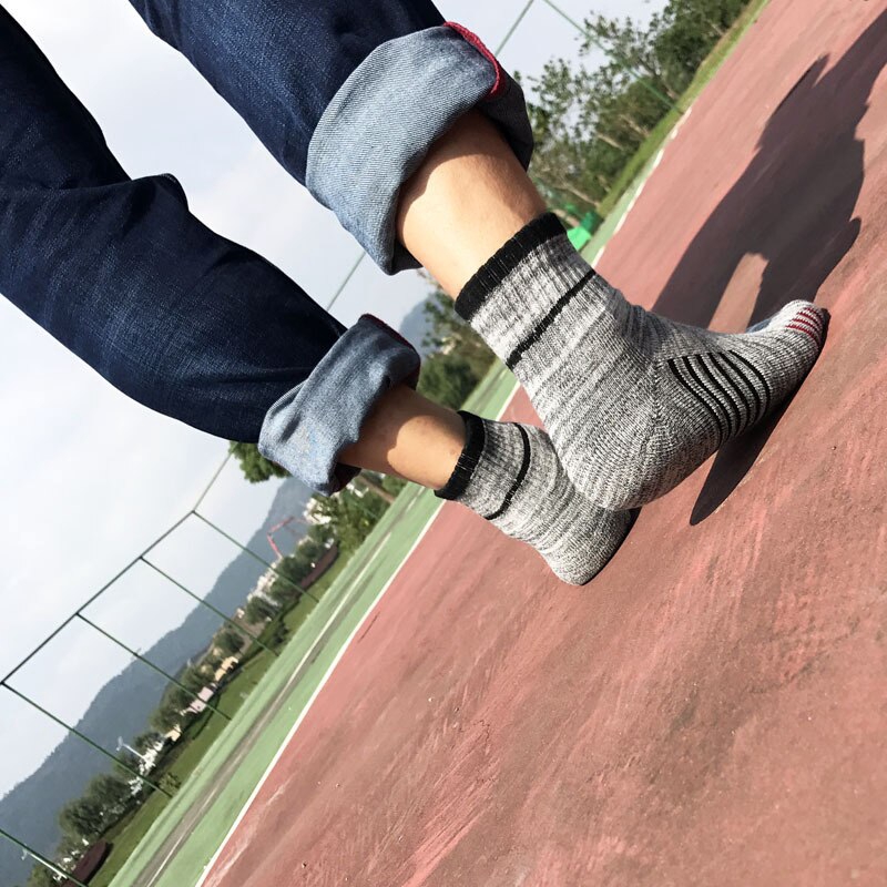 ถุงเท้าผ้าฝ้ายพิมพ์ลายทางคุณภาพสูงแฟชั่นคุณภาพสูงสําหรับผู้ชาย ...