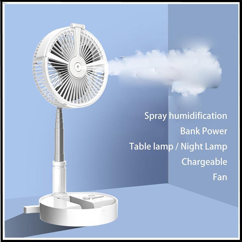 ™USB Electric Fan Humidifying Hydration Water Spray Fan Portable ...