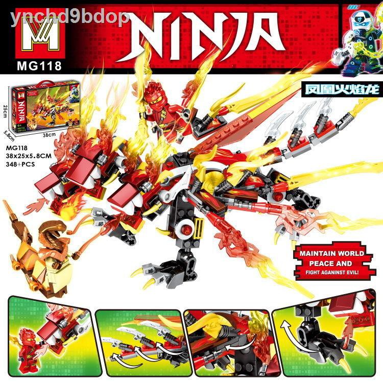 บล็อกไม้ ☒☑2020 Lego Phantom Ninja Building Block Dragon Mecha Fighter ...