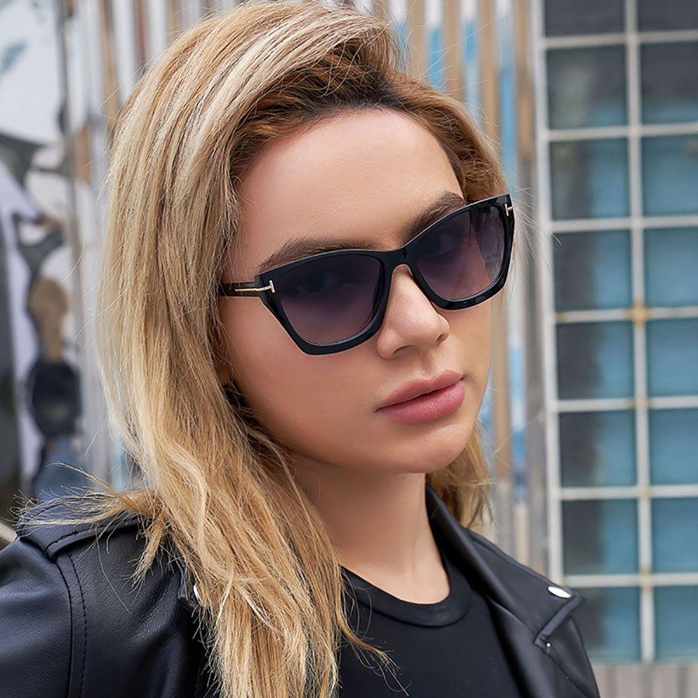 Hubert Cool Cat Eye Sunglasses Personality Women Eyeglass Blocking