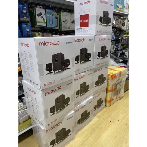 ลำโพงบลูทูธ ลำโพงต่อคอม microlab M108BT ลำโพงคอมพิวเตอร์ 2.1 Bluetooth usb flash drive รับประกัน ...