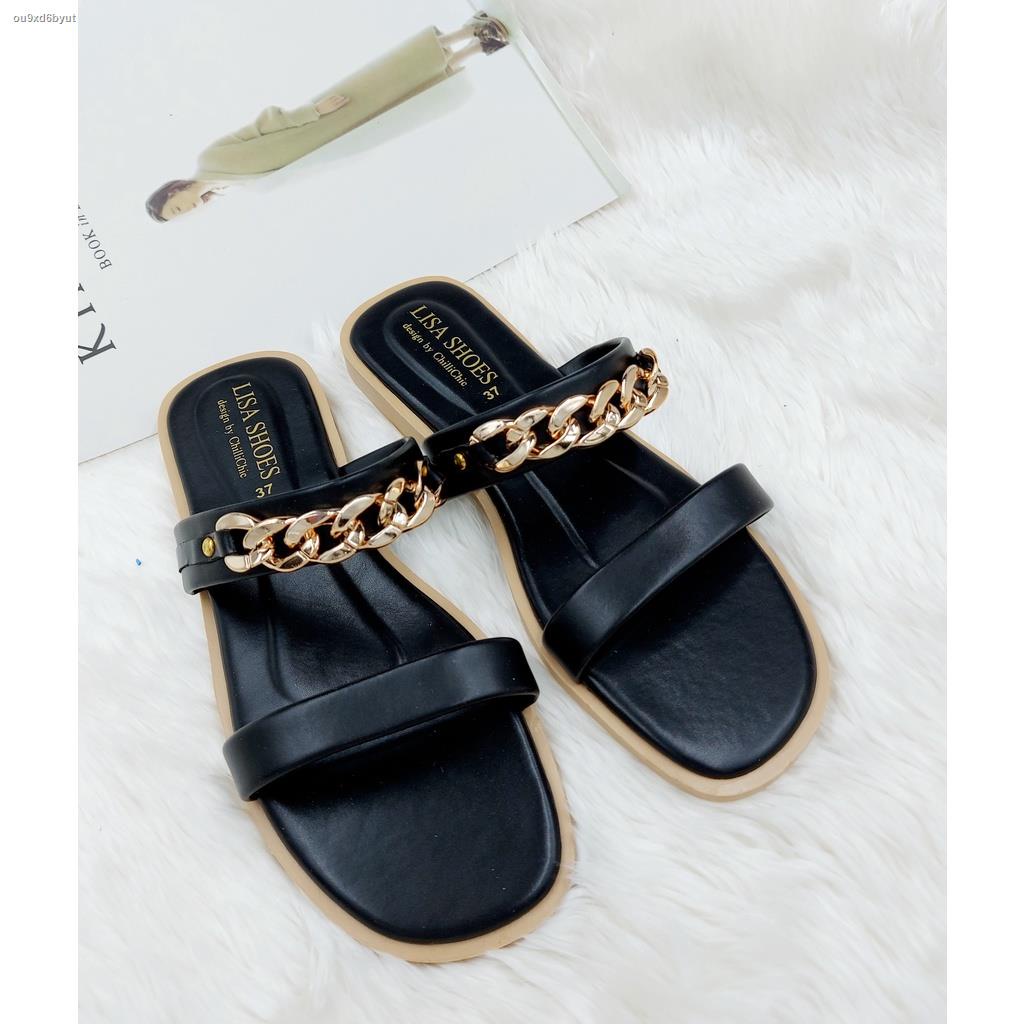 เตรียมจัดส่งรองเท้าแตะ สายคาดอะไหล่ทอง แบรนด์ LISA SHOES ดูปังปุริเย่ ...