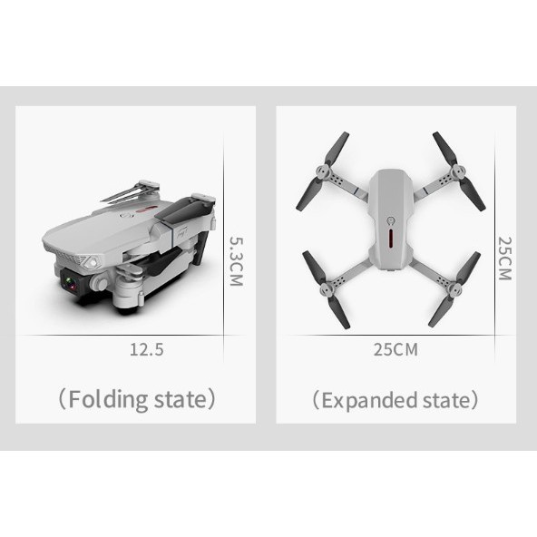 COD E88 โดรน HD ถ่ายภาพทางอากาศ UAV พับได้ 360 องศาในเที่ยวบินต่อเนื่อง ...