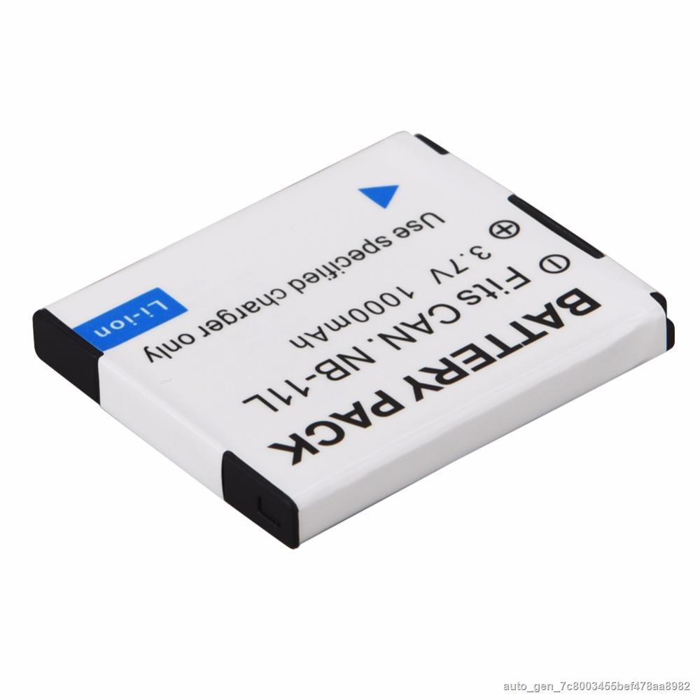 100 Newest NB 11L Camera Battery For Canon A2600 A3500 A4000IS IXUS 125 132 140 240 245 265 155 ...
