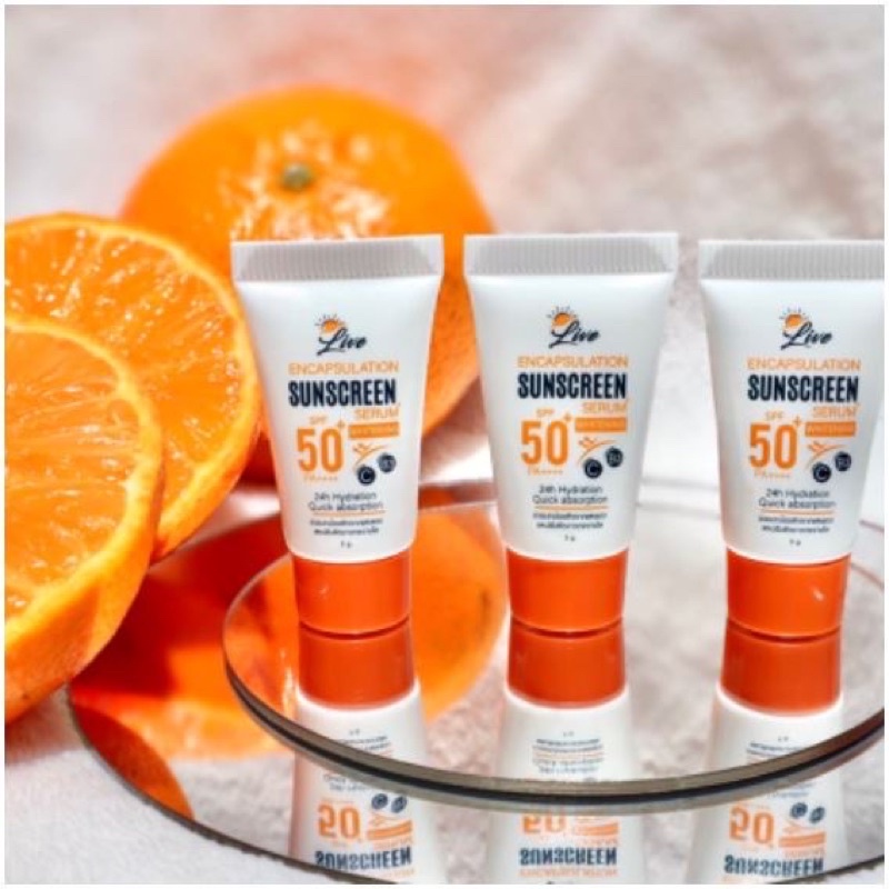 กันแดดลีฟ LIVE Sunscreen 5 กรัม 3หลอด | Shopee Thailand