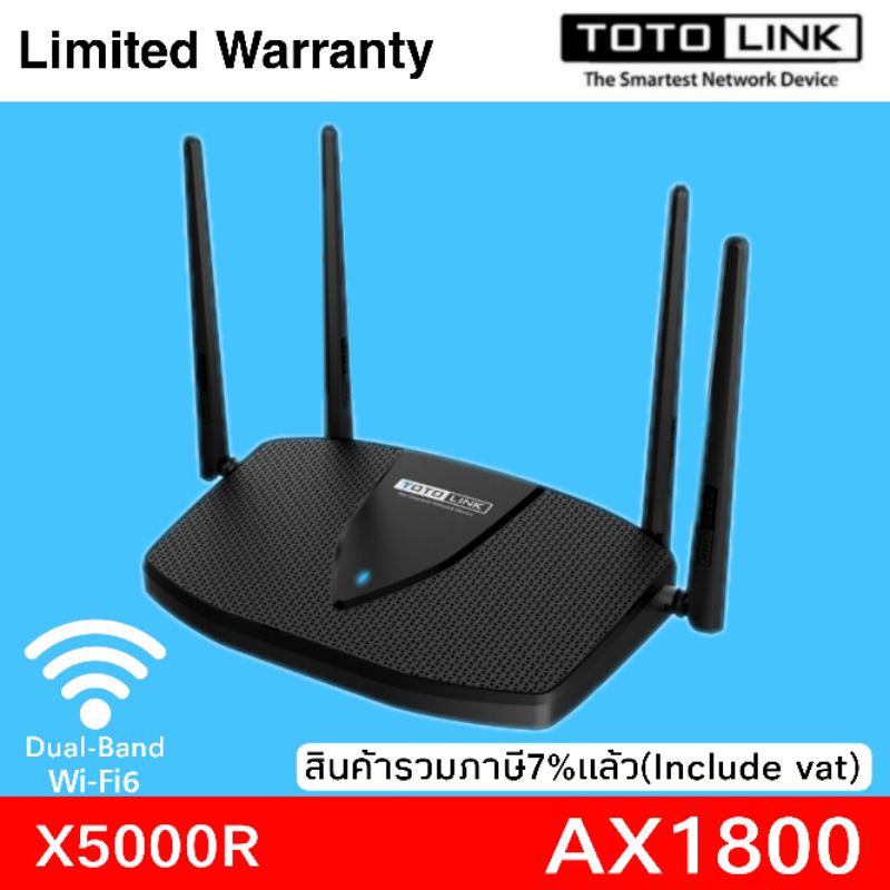 Totolink Ax1800 Wireless Dual Band Wi Fi 6 Router X5000r Shopee Thailand