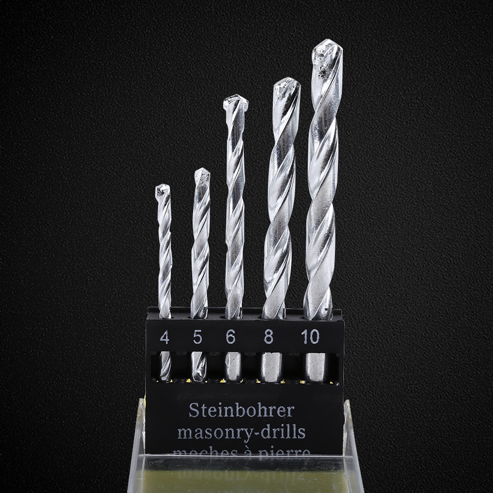 5pcs Tungsten Steel Drill Bit Set Electric Drill Tip for Masonary ...
