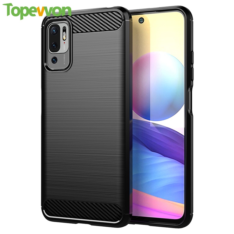 Topewon เคสโทรศัพท์มือถือคาร์บอนไฟเบอร์ซิลิโคน Tpu สําหรับ Xiaomi Redmi Note 11 10 Pro Plus Max ...