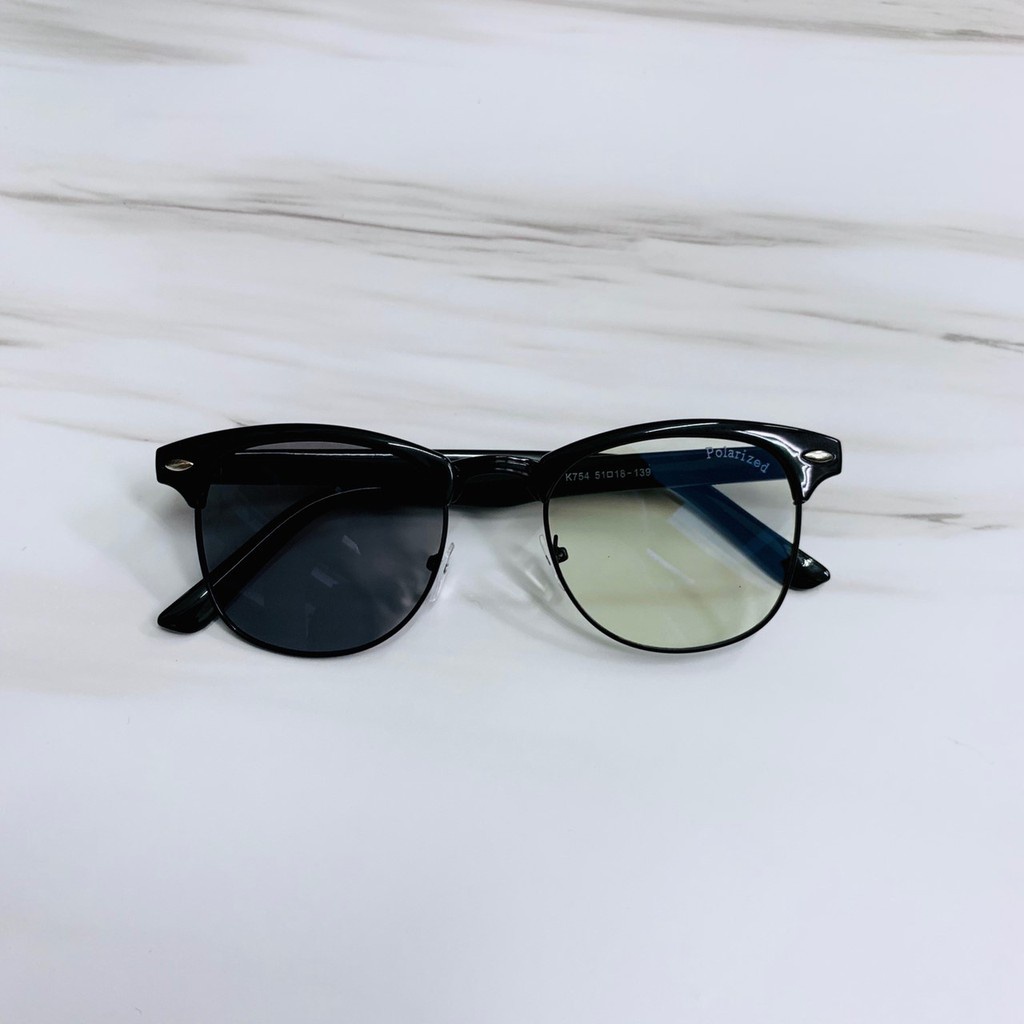 2 ชิ้นส่ง แว่นตาเลนส์บลูบล็อกออโต้ ทรง Clubmaster รุ่น 754AB - jqls23wtq_ - ThaiPick