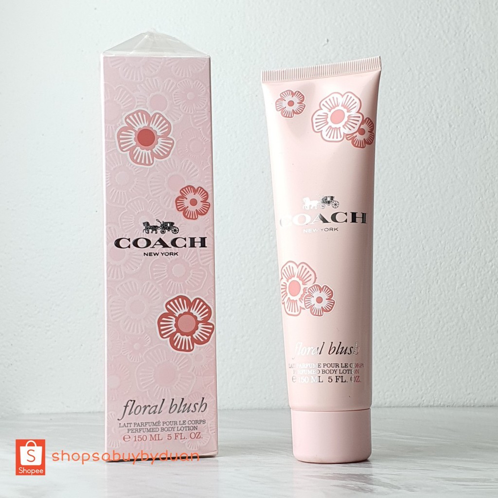 โลชั่นครีมน้ำหอมเข้มข้น Coach Floral Blush Body Lotion 150ml พร้อมกล่อง ...