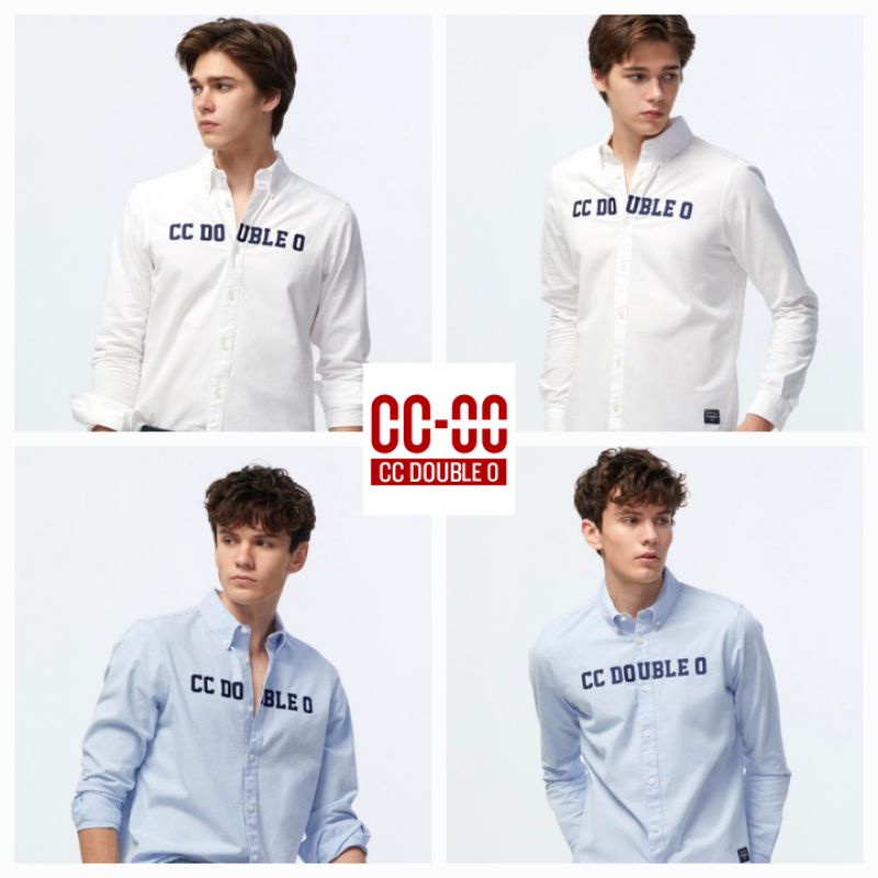 New เสื้อเชิ้ตแขนยาว ทรงโอเวอร์ไซส์ CC Double O ของแท้ มือ1 - teera007 - ThaiPick