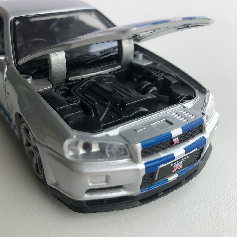 1/32 Alloy R34 SKYLINE GTR Toy Car Model Metal Diecast Model Vehicle ...