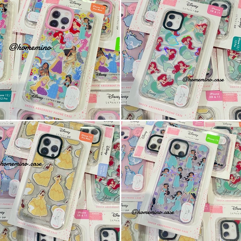 พร้อมส่ง Skinnydip x Disney Princess Sticker Shock Phone Case (ArielBelleJasmineCinderella ...