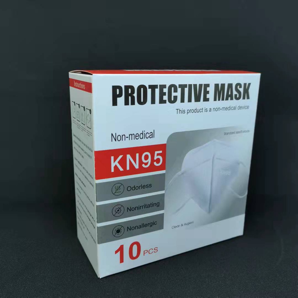 หน้ากาก KN95 (10 ชิ้นในกล่อง) รองรับการเก็บเงินปลายทางและจะจัดส่ - joonheexu - ThaiPick