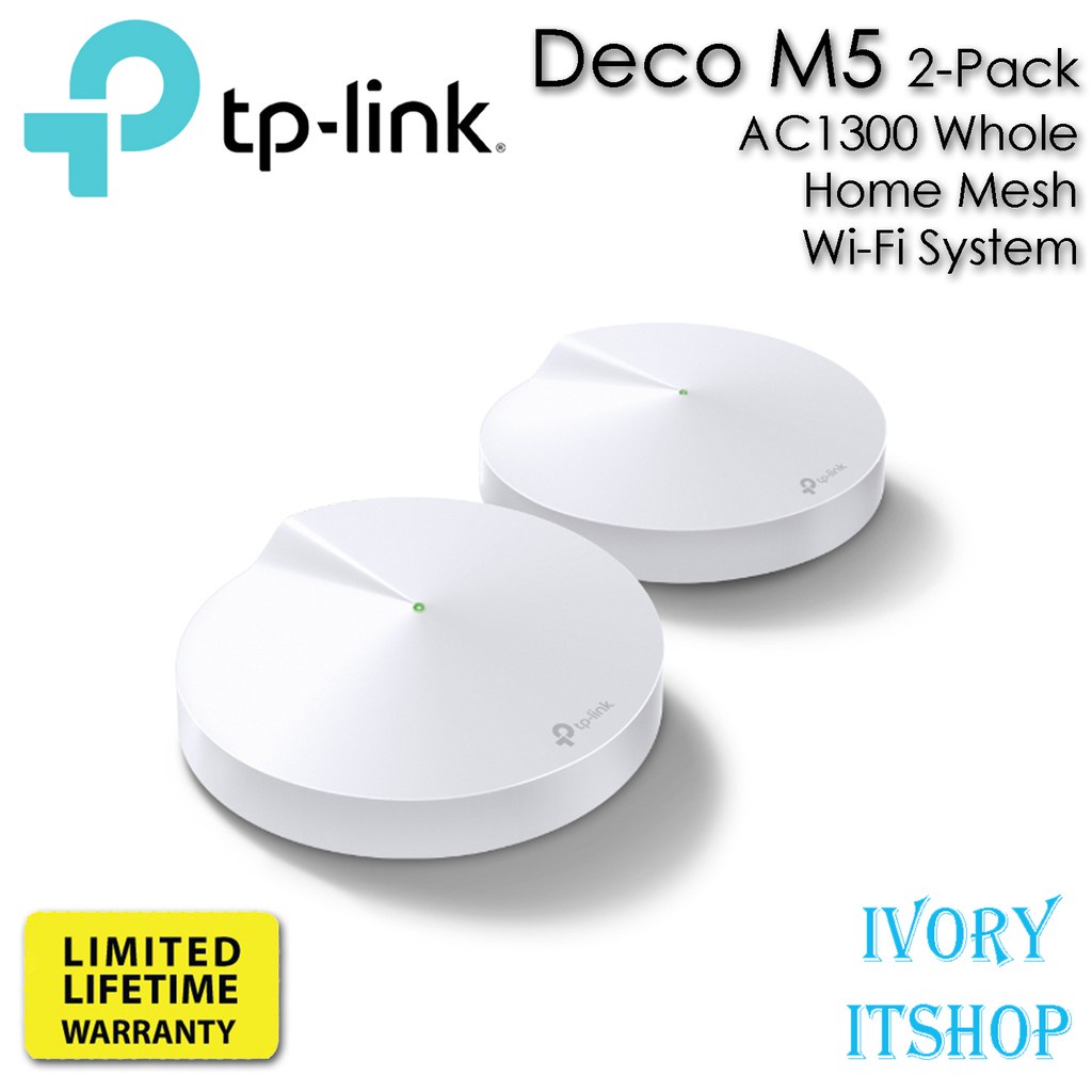 Deco M5 (Whole-Home Wi-Fi System) Mesh router Wi-Fi 1กล่องมี 2 เครื่อง ...