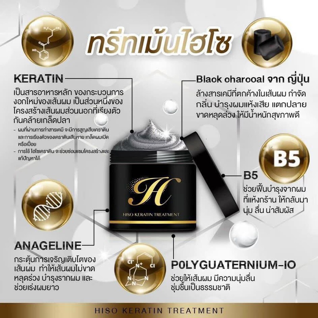 ไฮโซ เคราติน แชมพู/ทรีทเม้นท์ 250/280 มล.Hiso Keratin Shampoo /Treatment 250/280 ml. - chutima ...